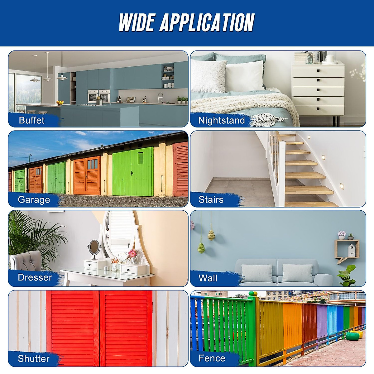 Paint Sprayer, 750W Electric Spray Gun with 1400ML Container, 6 Nozzles & 3 Patterns, Professional Adjustable Atomization Width, for Furniture, Fence, Walls, Door, Garden Chairs etc