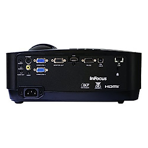 InFocus IN128HDx 1080p DLP Professional Network Projector, HDMI, 4000 Lumens, 15000:1 Contrast Ratio