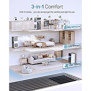 FIOGOHUMI 12000BTU Portable Air Conditioner - Portable AC Unit with Built-in Dehumidifier Fan Mode for Room up to 350 sq.ft. - Room Air Conditioner with 24Hour Timer & Remote Control Window Mount Kit