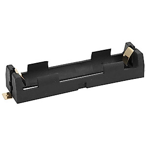 Rechargeable Battery Charger, 2Pcs Black Rechargeable Single Battery Charger Case Battery Holder Box Battery Storage Container for SMD DIY Charging Power Supply