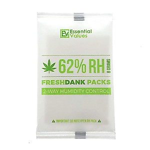 Humidity Packs (10 Pack / 8 Grams), 62-Percent RH FreshDank | 2-Way Control That Keeps Your Product Fresher for Longer by Essential Values