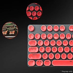 MOHALIKO PBT Keycaps, 104Pcs/Set Clear Backlight Keycaps Cover Replacement for Mechanical Keyboard for Mechanical Gaming Keyboard Yellow