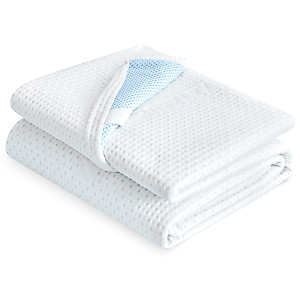subrtex Mattress Topper Protector Cover Twin XL - Cover Only- 4-Inch Machine Washable Mattress Topper Encasement Rayon Made from Bamboo Removable Non-Slip Bedding