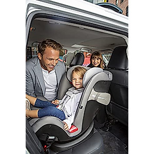 Cybex Eternis S, All-in-One Convertible Car Seat, Use from Birth to 120 lbs, Reclining 12-Position Height-Adjustable Headrest, Side Impact Protection, Lavastone Black 1 Count (Pack of 1)