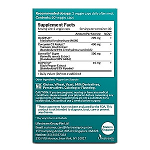 LABO Nutrition FlexC MAX EX with Turmeric Curcumin C3 Reduct 95% Tetrahydrocurcuminoids, Bioperine, Boswellia Extract & OptiMSM, Effective Antioxidation, Joint & Body Discomfort Relief