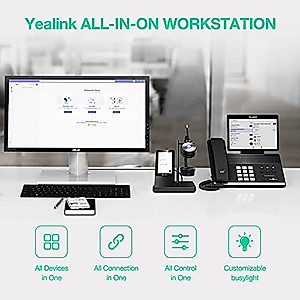 Yealink WH66 Wireless Headset Bluetooth with Microphone DECT Headset for Office VoIP Phone IP Phone with Zoom Teams Certified Workstation for SIP Phone UC Communication
