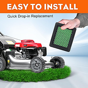 HIPA HRX217 Air Filter for Honda GCV160 HRX 217 HRR216 HRC216 HRT216 HRB216 HRS216 HRB217 HRZ216 Walk-Behind Lawn Mower Engine 2Pack