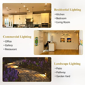 DiCUNO MR16 LED Bulbs Dimmable 50W Halogen Replacement 2700K Warm White, GU5.3 Bi-Pin Base Glass Cover 120 Degree Beam Angle 12V 5W 500 Lumens, Landscape Spotlight Track Recessed Lighting, 10 Packs