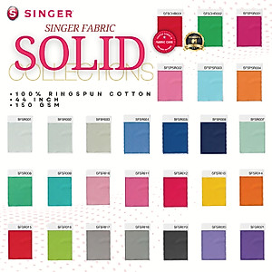 Singer Fabric, 100% Cotton, Ceramic Solid, Cut by The Yard