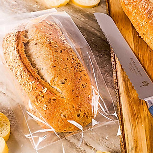 Restaurantware Bag Tek 5 x 3 x 12 Inch Gusset Bags 100 Heat Sealable Candy Bags - Food Safe Package Popcorn or Cookies Clear Plastic Treat Bags For Party Favors Snacks or Baked Goods