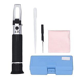 Salinity Refractometer, Salinity Meter 0‑100 PPT 1,000‑1,070 Rustproof for Marine Monitoring