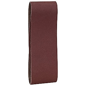 Bosch Professional 2608606004 Sanding Belts60x400 G150, Red, 60 x 400 mm, Set of 3 Pieces
