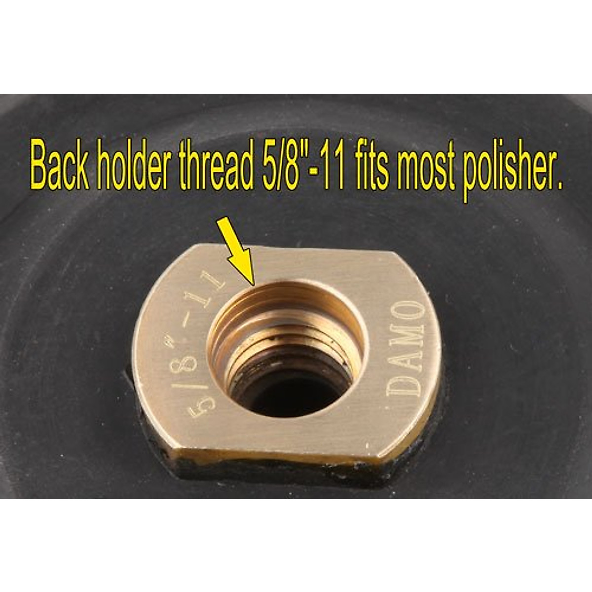4" DAMO Super-Flex Back Holder/Backer Pads for diamond polishing pads