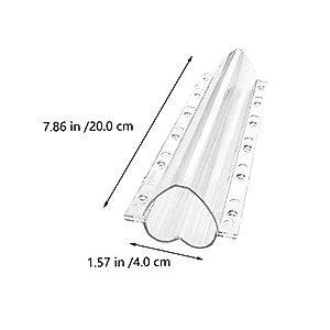 Hemoton 2pcs Heart Shape Cucumber Shaping Mold Plastic Garden Vegetable Grow Forming Mould Tool Fruit Growing Molds Shaping Tool
