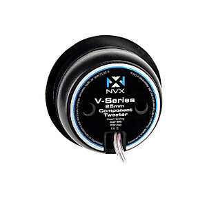 NVX® VSPTW 1" Premium Car Tweeters, 450W Max, 150W RMS, Silk Dome Tweeters with Passive X-Overs, Easy to Install in Cars/Trucks/Doors (Pair)