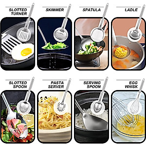 Leidawn 12.8" Carbon Steel Wok - 11Pcs Woks and Stir Fry Pans with Wooden Handle and Lid,10 Cookware Accessories,For Electric,Induction and Gas Stoves