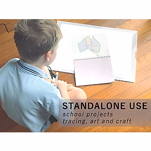 Toddle Way LED Light Pad Compatible with IKEA Flisat Table. Use standalone or as a Flisat Table Insert. 3 Light Levels for tracing, Arts Crafts, Montessori Waldorf Reggio Light Sensory Play for Kids