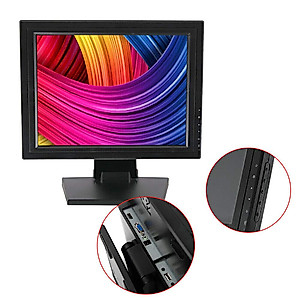 LYNICESHOP 15" Touch Screen Monitor, Touch Screen LED Display Monitor Commercial Cash Register 1024x768 USB/VGA/HDMI POS Screen Monitor Touchscreen for Restaurant Cafe Kiosk Retail