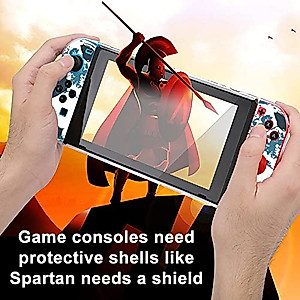 Soccer Ball Art Style Protective Case Cover for Nintendo Switch Shock-Absorption Anti-Scratch Design