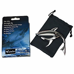 Shark Capo,Zinc Alloy Tone Clip for Acoustic,Folk,Electric Guitar and Ukulele (Black)