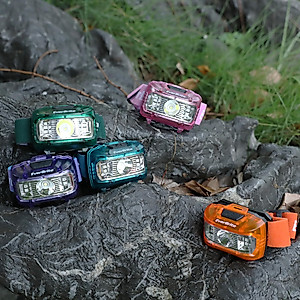 EverBrite Headlamp, 5 Pack Kids Headlamp with Red Light and Memory Function, Head Lamp for Adults and Kids with 5 Modes, Bright Headlamps for Camping, Running, Batteries Included