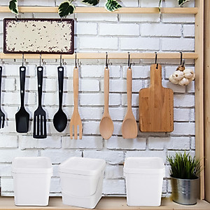 Suzile 10 Pcs 1 Gallon Square Bucket with Lid Food Grade Plastic Bucket 4.5L Utility Industrial Pail with Handle Container for Food Oil Tub Water Fishing Paint House Cleaning Car Washing