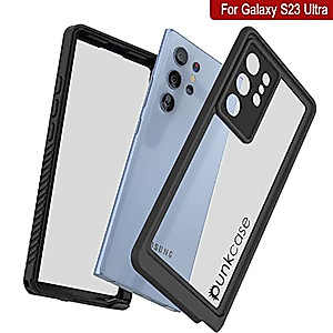 Punkcase Galaxy S23 Ultra Waterproof Case [Extreme Series] [Slim Fit] [IP68 Certified] [Shockproof] [Dirtproof] [Snowproof] Armor Cover for Galaxy S23 Ultra 5G (6.8") (2023) [Black]