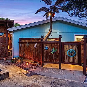 Backyard X-Scapes Caramel Brown Bamboo Fencing Decorative Rolled Fence Panel 3 ft H x 8 ft L