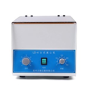 LD-4 Electric Lab Benchtop Centrifuge, 4000RPM 4 Tubes x 100ml Centrifuge Machine with Timer and Speed Control for Lab