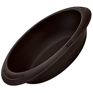 LURCH Germany Flexiform Oval Bread Pan For Baking All Kinds Of Bread | Mold Is Made Of 100% BPA-Free Premium Platinum Silicone | 9.4" x 7.1" - Brown