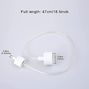 Food Saving Adapter PU Kitchen Vacuum Attachment Kit Vacuum Sealer Accessory Hose for DS2000/DS5800/3600, White (1pcs pack)