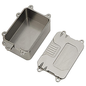 Receiver Box, 1:10 Scale Remoted Control Metal Receiver Box ESC Receiving Box RC Vehicle Accessories for SCX10 1/10 RC Crawler Kids Toy Car Rc Receiver Box Rc Receiver Box Rc Receiver Box
