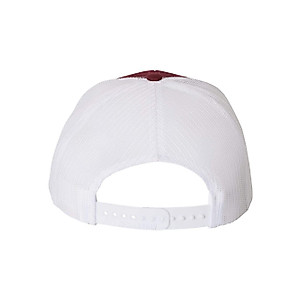 RICHARDSON Cardinal/White 112 Mesh Back Trucker Cap Snapback Hat
