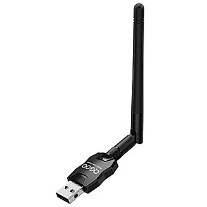Long Range Class 1 Bluetooth Adapter, QGOO USB Bluetooth Adapter for PC 5.0+EDR, Bluetooth Dongle Wireless Bluetooth Receiver for Speaker, Keyboard, Headphones, Support Win10/8.1/8/7, grey