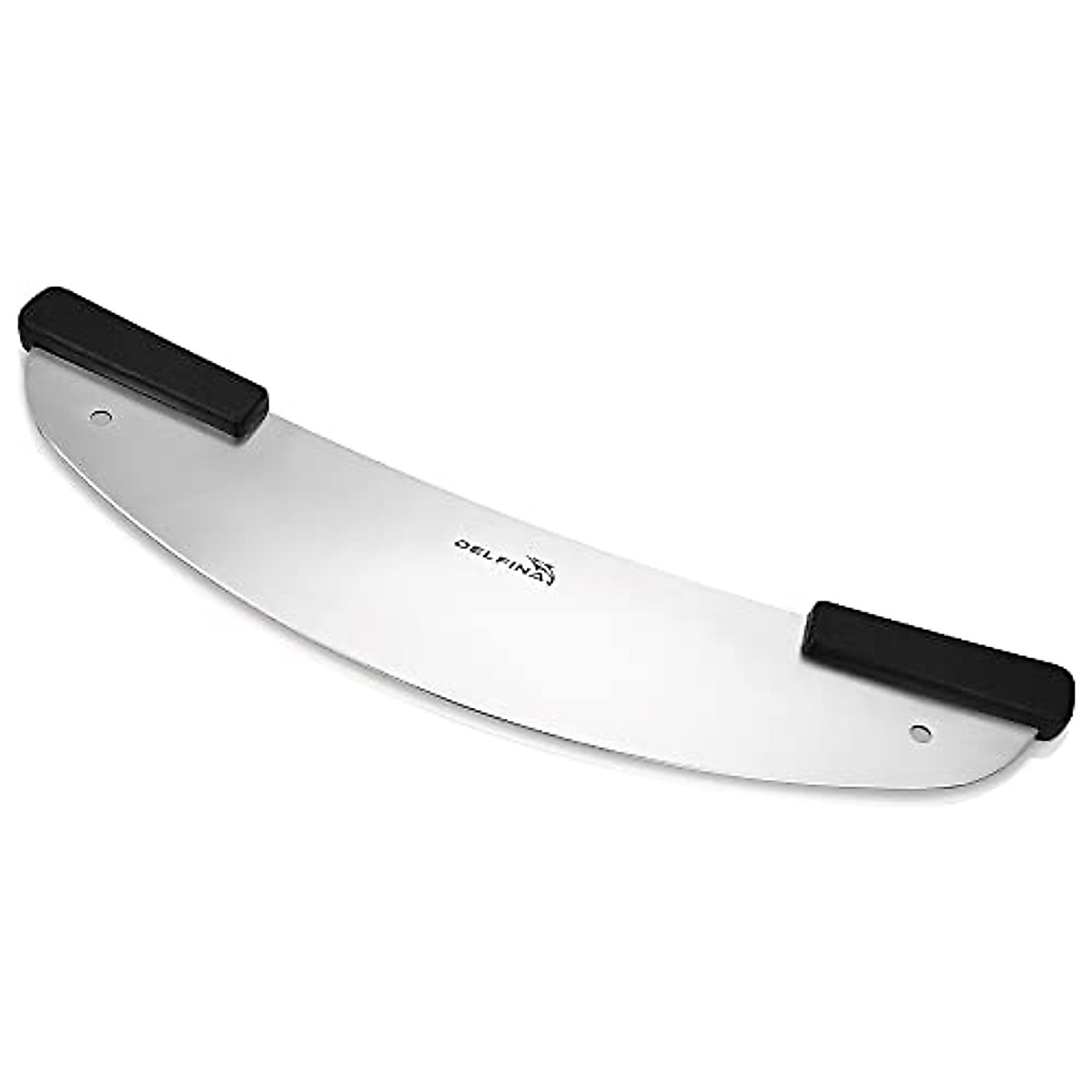 DELFINA Pizza Cutter Knife 20" w/Non-Slip Handle, Professional Commercial Sharp Pizza Rocker, High Carbon Large Pie Bread Slicer, Premium Pizza Oven Accessories, Dishwahser Safe