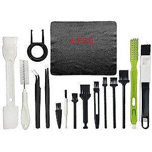 Computer Cleaning Kit, 19 in 1 Multi-Purpose Brushes Anti Static Brushes Clothes for Computer Printer Car Player Window