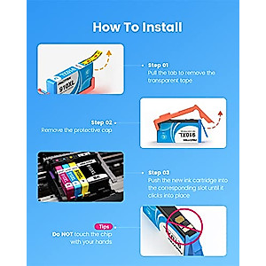 Remanufactured HP 910XL Ink Cartridge Work with HP OfficeJet 8025 8035e 8025 8035 8028 8022 8020 Printer, HP OfficeJet pro 8025e Ink Cartridge