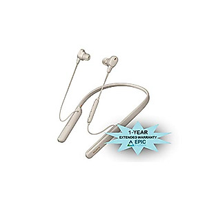 Sony WI-1000XM2 in-Ear Noise Cancelling Neckband Silver Headphones with an Additional 1 Year Coverage by Epic Protect (2021)