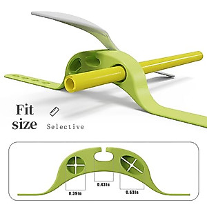 NEOHANA 6 Pack Mason Jar Spoon Straw Holder White Silicone Adjustable Hanging Scoop Ring for Overnight Oats Container Round and Square Glass Jars