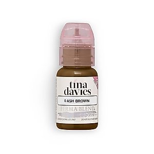 Tina Davies Professional X Perma Blend Brow Pigment - Permanent Eyebrow Makeup - Colours Heal True to Tone - High Retention - Ash Brown, 1/2oz