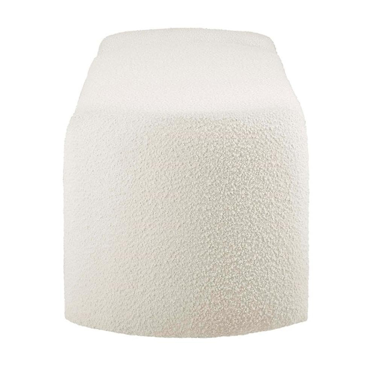 Modway Nebula Boucle Upholstered Storage Bench in Ivory