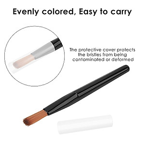 50Pcs/Set Lip Brushes, Disposable Lip Brush Lip Gloss Makeup Brush, Lipstick Gloss Wands Applicator Cosmetic Tool Kits（Black）