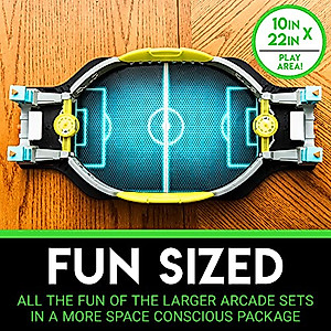 Franklin Sports Mini Tabletop Soccer Shootout Game - Arcade Style Soccer Table Game for All Ages- Electronic LED Scoreboard and Sounds