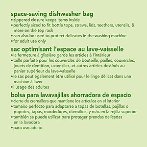 green sprouts Multi-use Washer Bag Keeps Small Items Secure During Wash Cycle Multi-Purpose Use for Washing Machine or Dishwasher, 1 Count (Pack of 1)