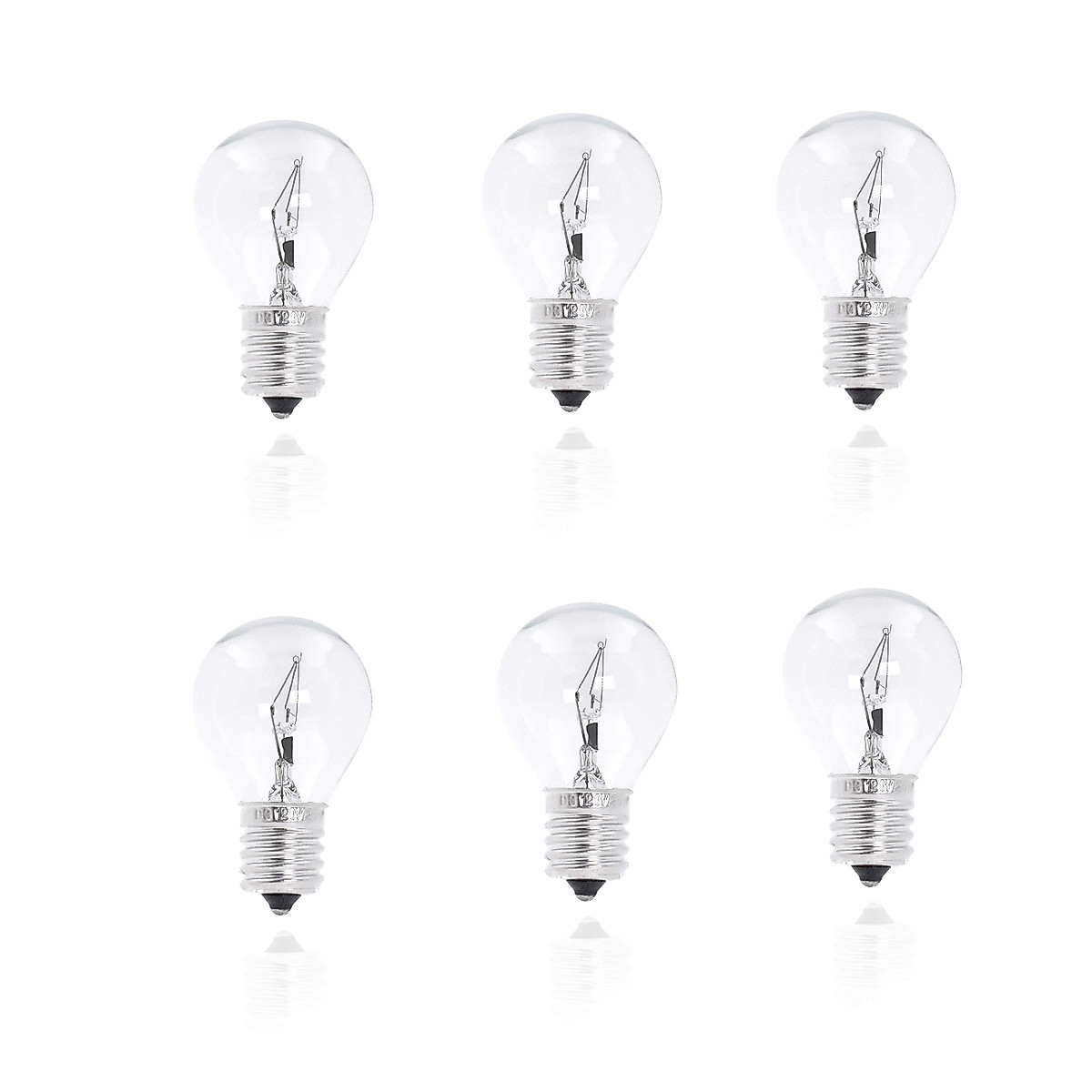 Mandala Crafts Lava Lamp Light Bulb 25 Watt S11 E17 120v Glitter Lamp Bulb - Lava Lamp Replacement Bulb 25w – Dimmable Warm White Lava Light Bulb for Lava Lamp 6-Pack