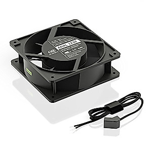 AC Infinity AXIAL 1238W, Muffin Fan, 120V AC 120mm x 38mm High Speed, UL-Certified for DIY Cooling Ventilation Exhaust Projects