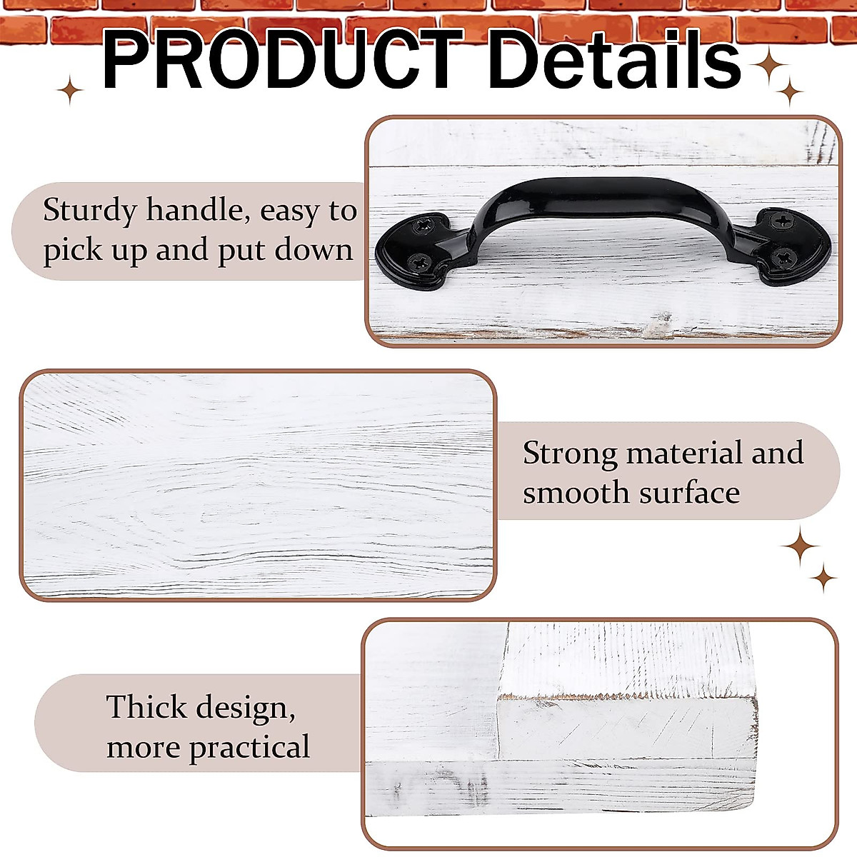 Chunful Stove Top Cover Board 30 x 22 Inch Wood Stove Top Cover Rustic Noodle Board Stove Cover with Handles for Electric Stove Gas Burners Kitchen Counter(White)