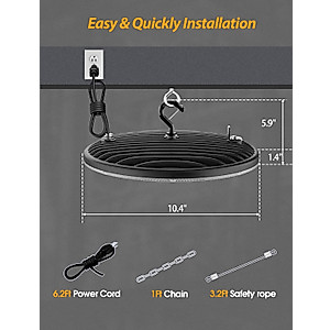 UFO LED High Bay Light,150W 4Pack 22500LM,Shop Lights,IP66 Waterproof Lights for Workshop, Warehouse, Barn,Garage, Factory, Gym, Industrial Lighting, Commercial Lights,6500K Daylight,with US Plug