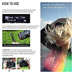 NEEWER 6 inch/15cm Triangular Prism, K9 Crystal Optical Glass for Prism Photography, Rainbow Effects Photo Photography Prism, Teaching Light Spectrum Physics