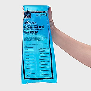 Medline Blue Emesis Bags, Vomit Bags, Motion Sickness Bags, Disposable, Graduated Markings, Urgent Cares, Cars, Boats, Planes, 24 Pack